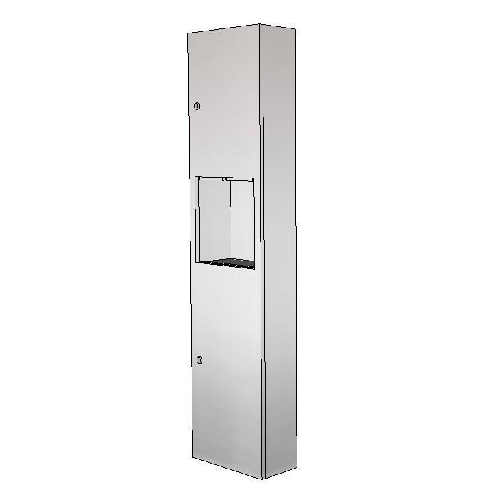 Britex Paper Towel Dispenser & Waste 159 (Surface Mounted)