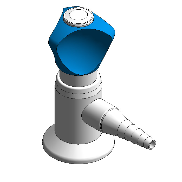 Galvin Lab Gas 1-Way Pillar Valve Male Type 29 (Right Angle)
